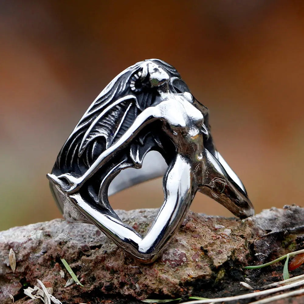 3D Body Shape Stainless Steel Ring - Vrafi Jewelry