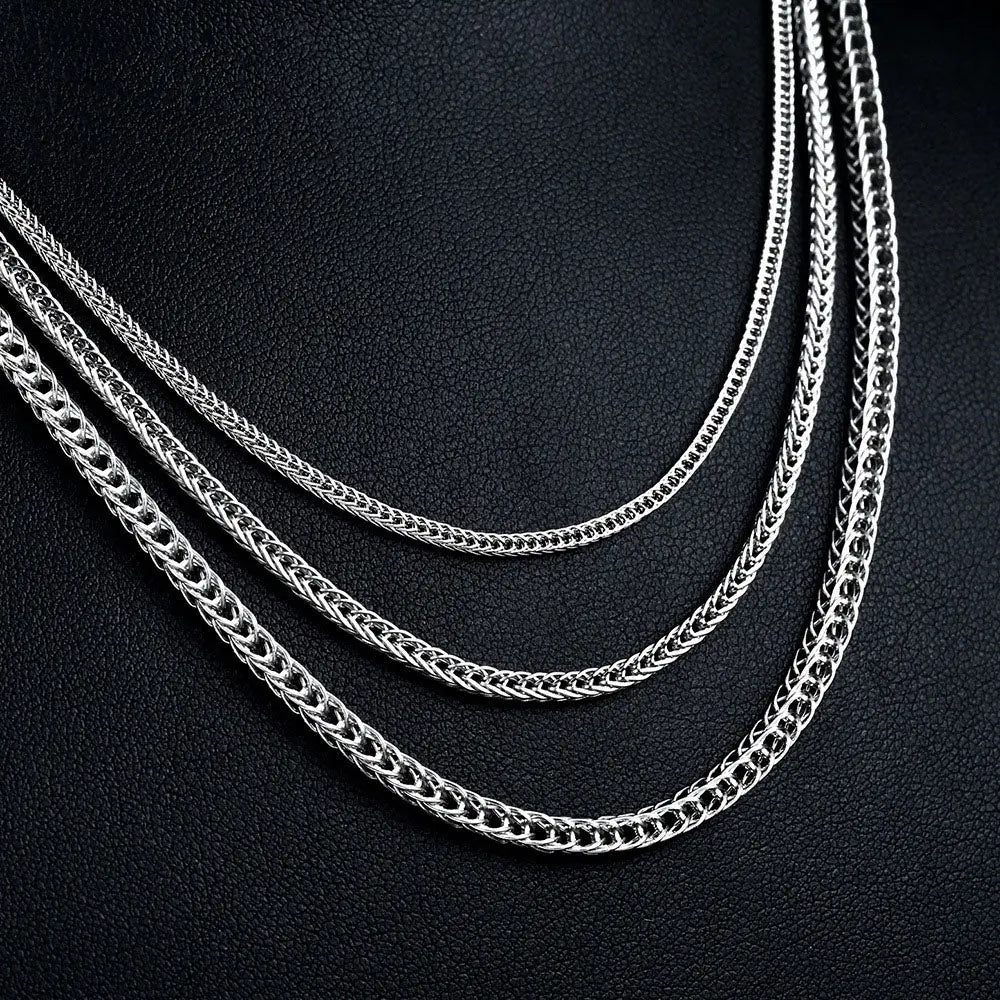 Foxtail Chain Stainless Steel Necklace - Vrafi Jewelry