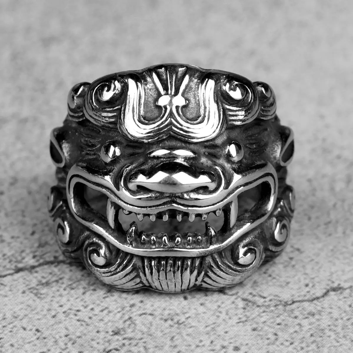 Kirin Amulet Stainless Steel Ring - Vrafi Jewelry