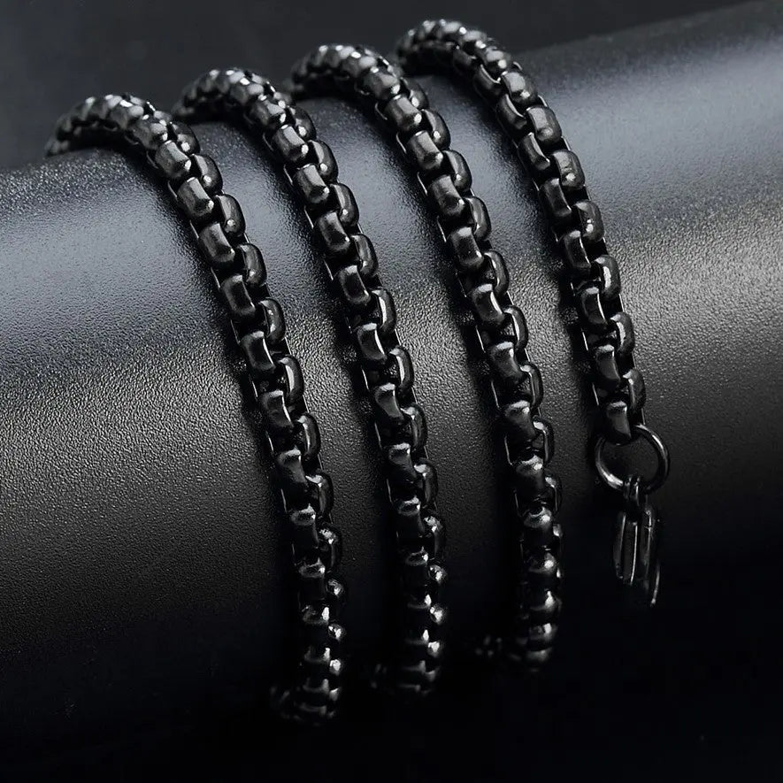 Square Pearl Stainless Steel Chain - Vrafi Jewelry