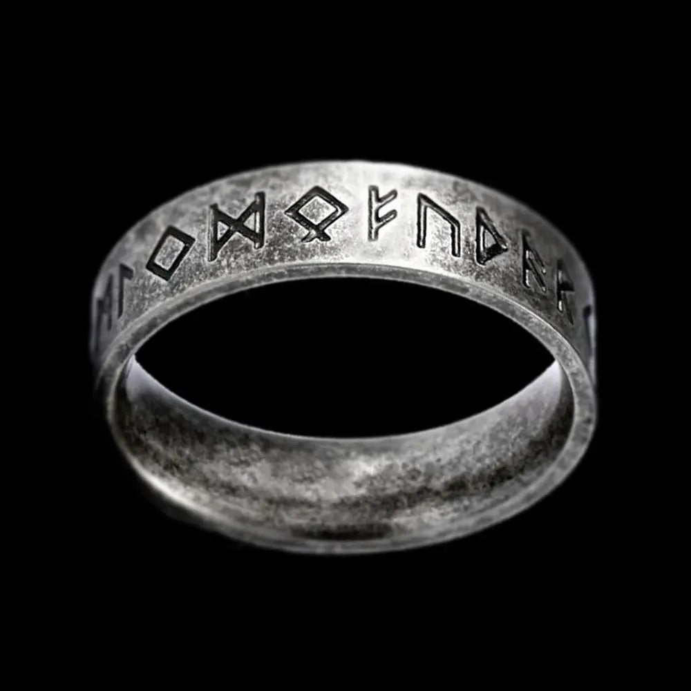 Viking Runes Stainless Steel Ring - Vrafi Jewelry