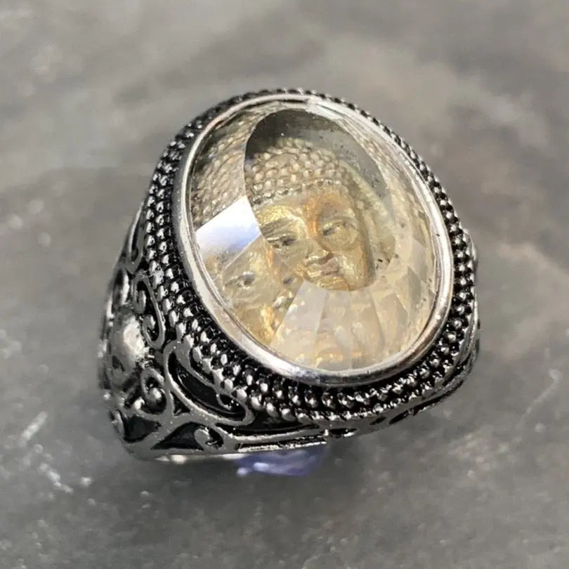 Vintage Buddha Ring - Vrafi Jewelry