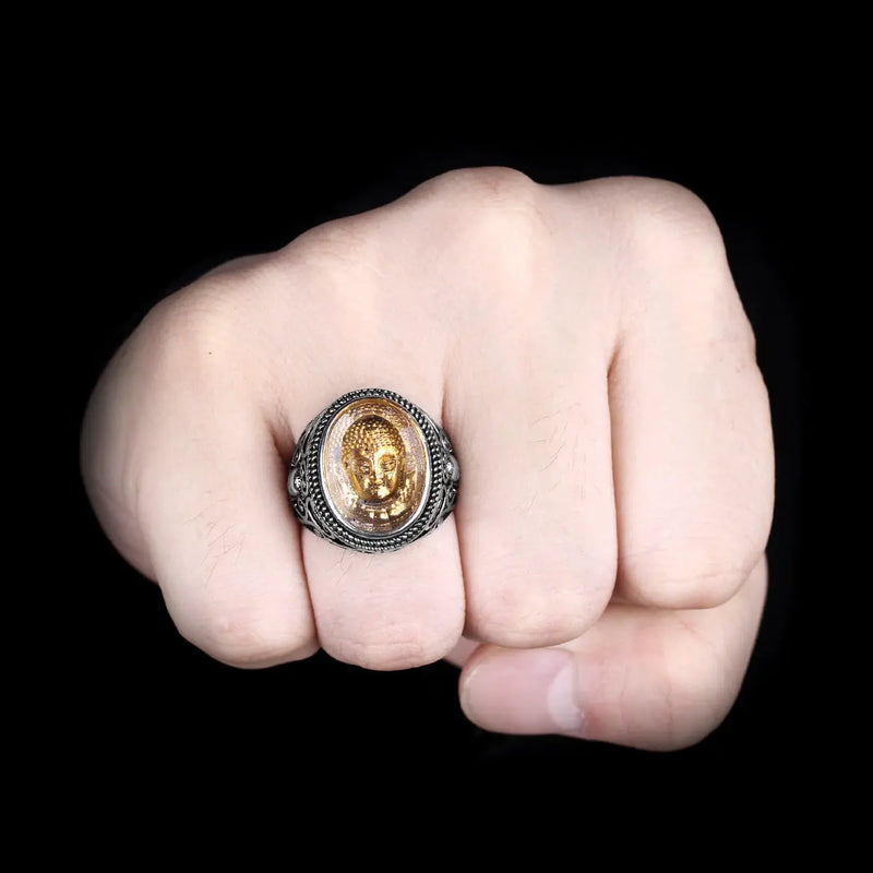 Vintage Buddha Ring - Vrafi Jewelry